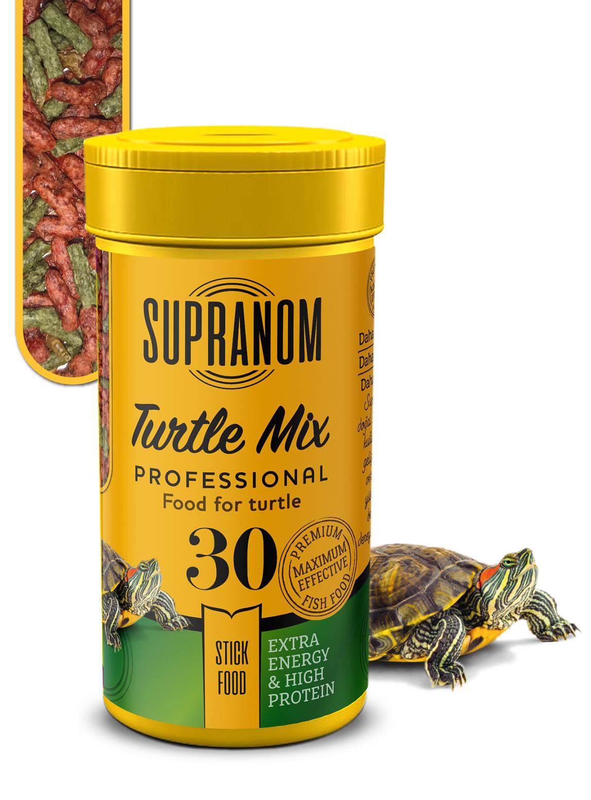 kaplumbağa yemi turtle mix stick food 100ml (30) - Supranom