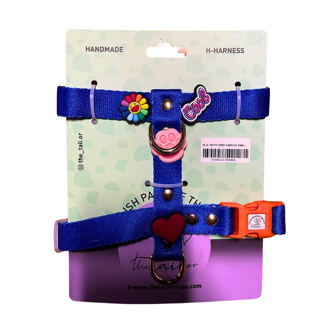Blue Happy Mood Harness Göğüs Tasması M Beden - The Tailor
