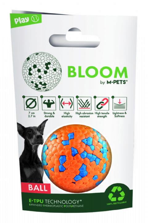 BRSP-10650899 M-PETS BLOOM BALL OYUN TOPU PARÇALANMAZ ORANGE/BLUE - M-Pets
